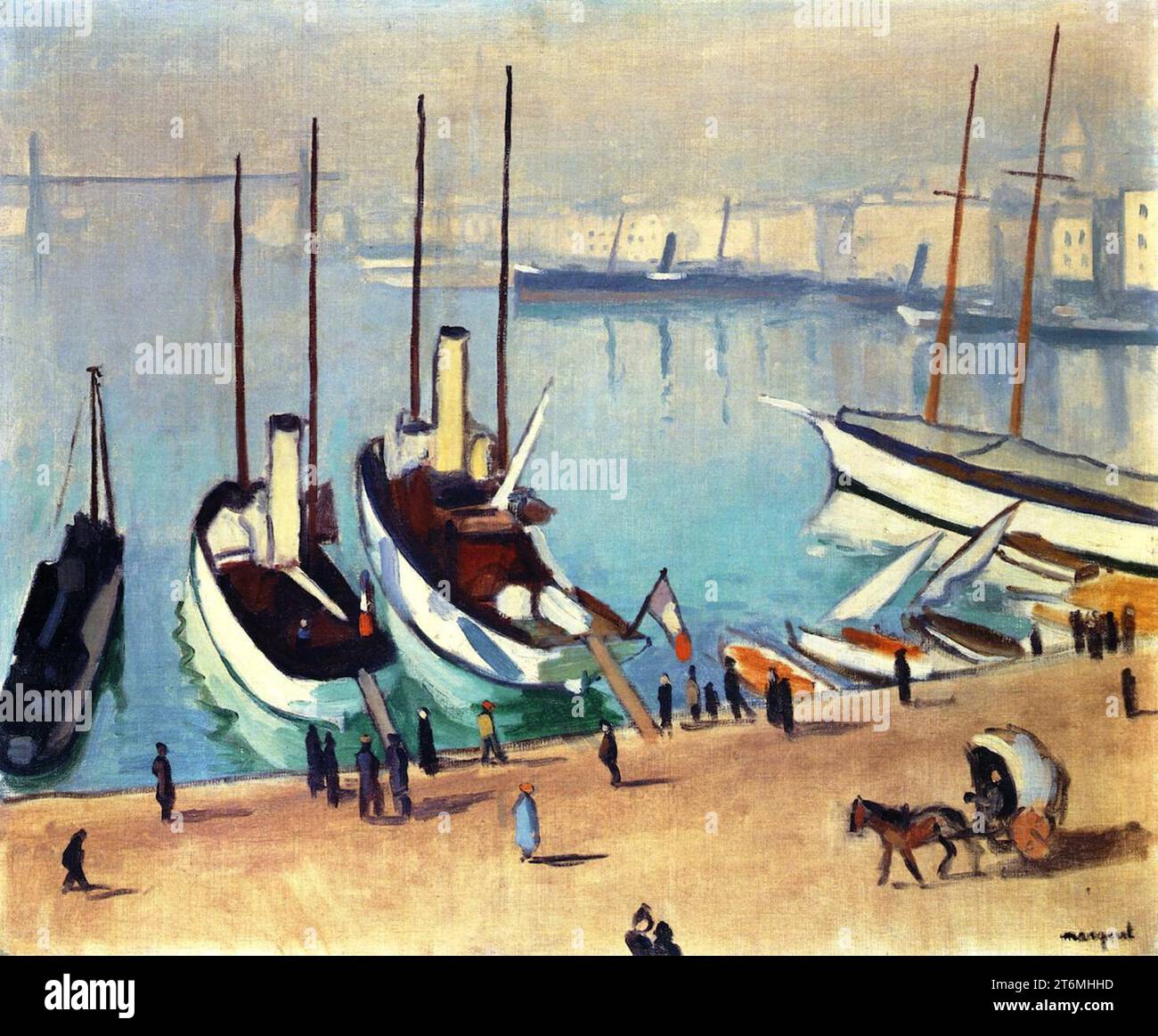 The Old Port of Marseille 1917 by Albert Marquet Stock Photo - Alamy