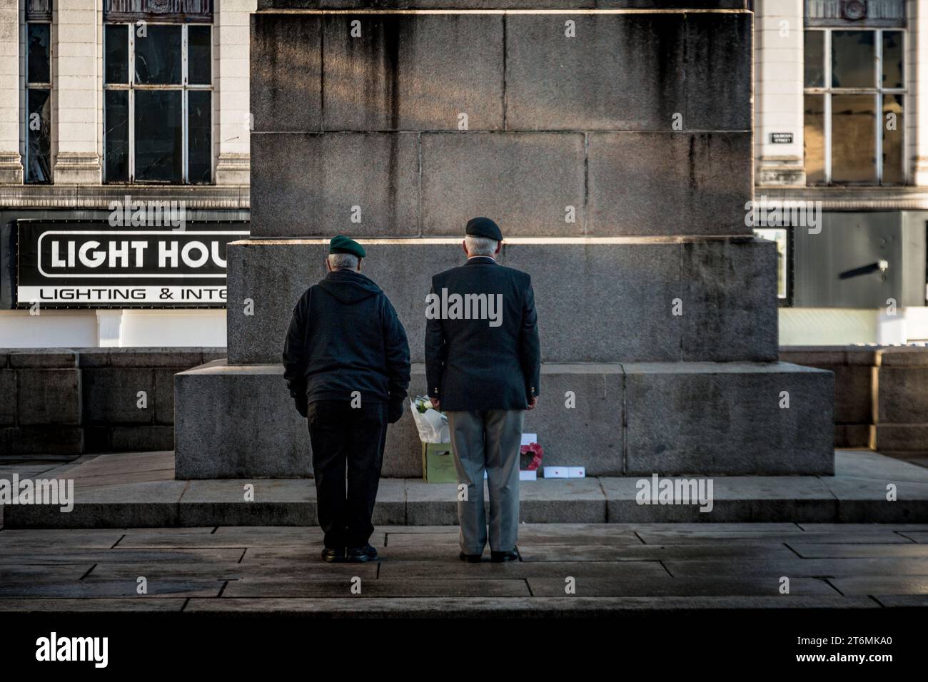 Paisley Cenotaph Remembrance Day Novemeber 11th 2023 Stock Photo - Alamy