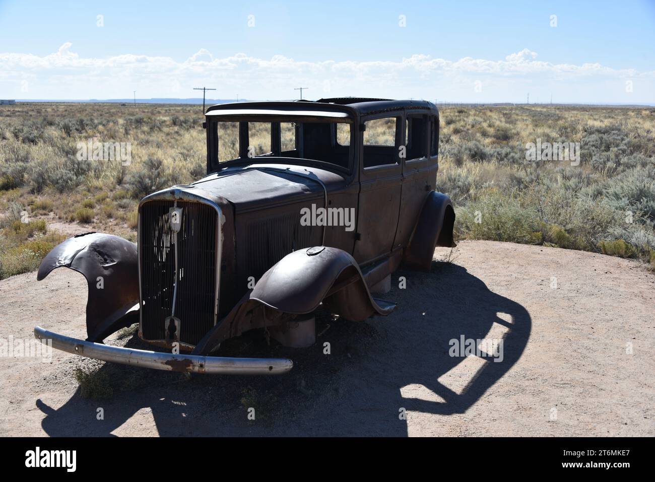 Petrified Forest National Park, AZ. U.S.A. 10/17/2023. Mother of Transcontinental Highways from ...