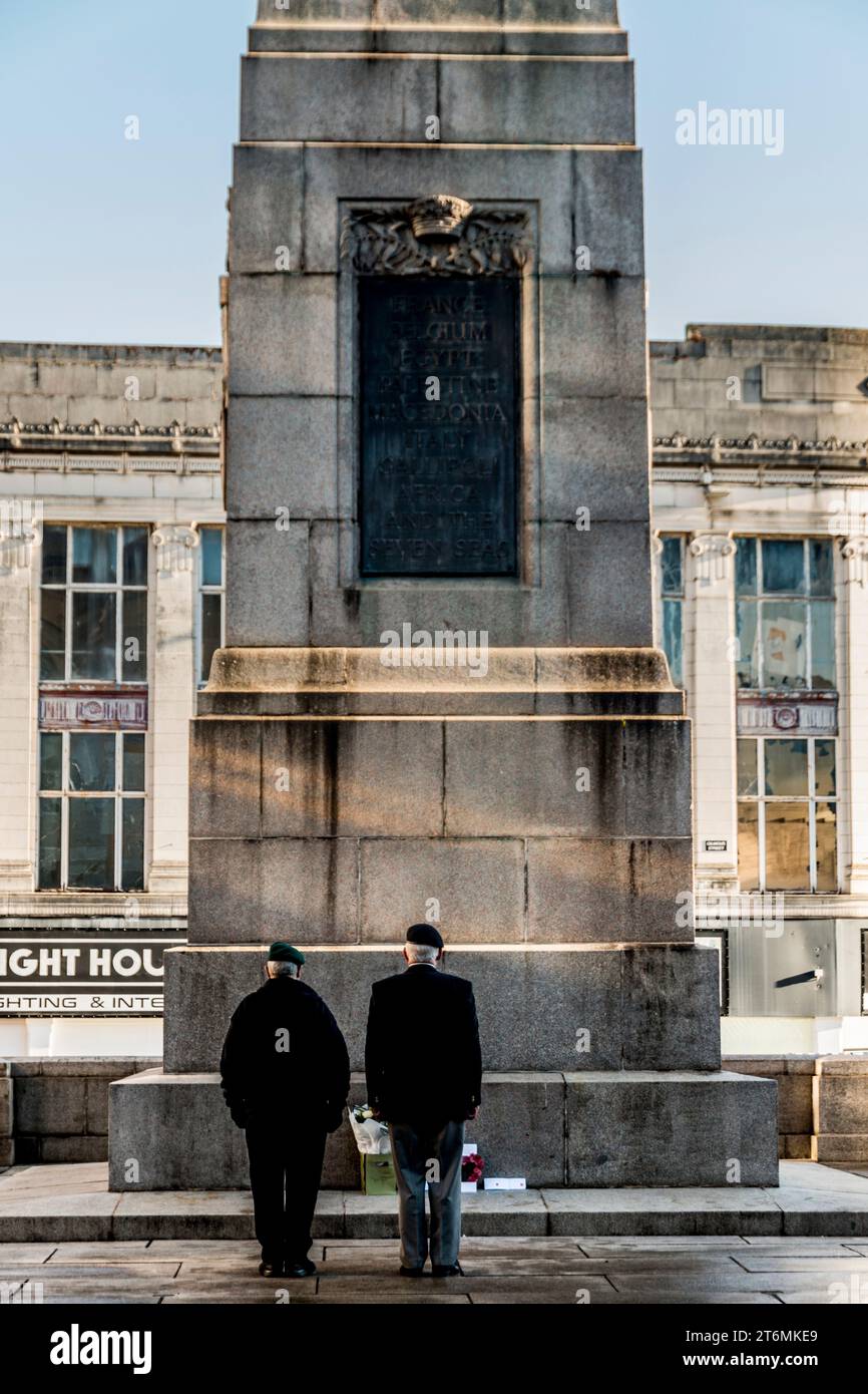 Paisley Cenotaph Remembrance Day Novemeber 11th 2023 Stock Photo - Alamy