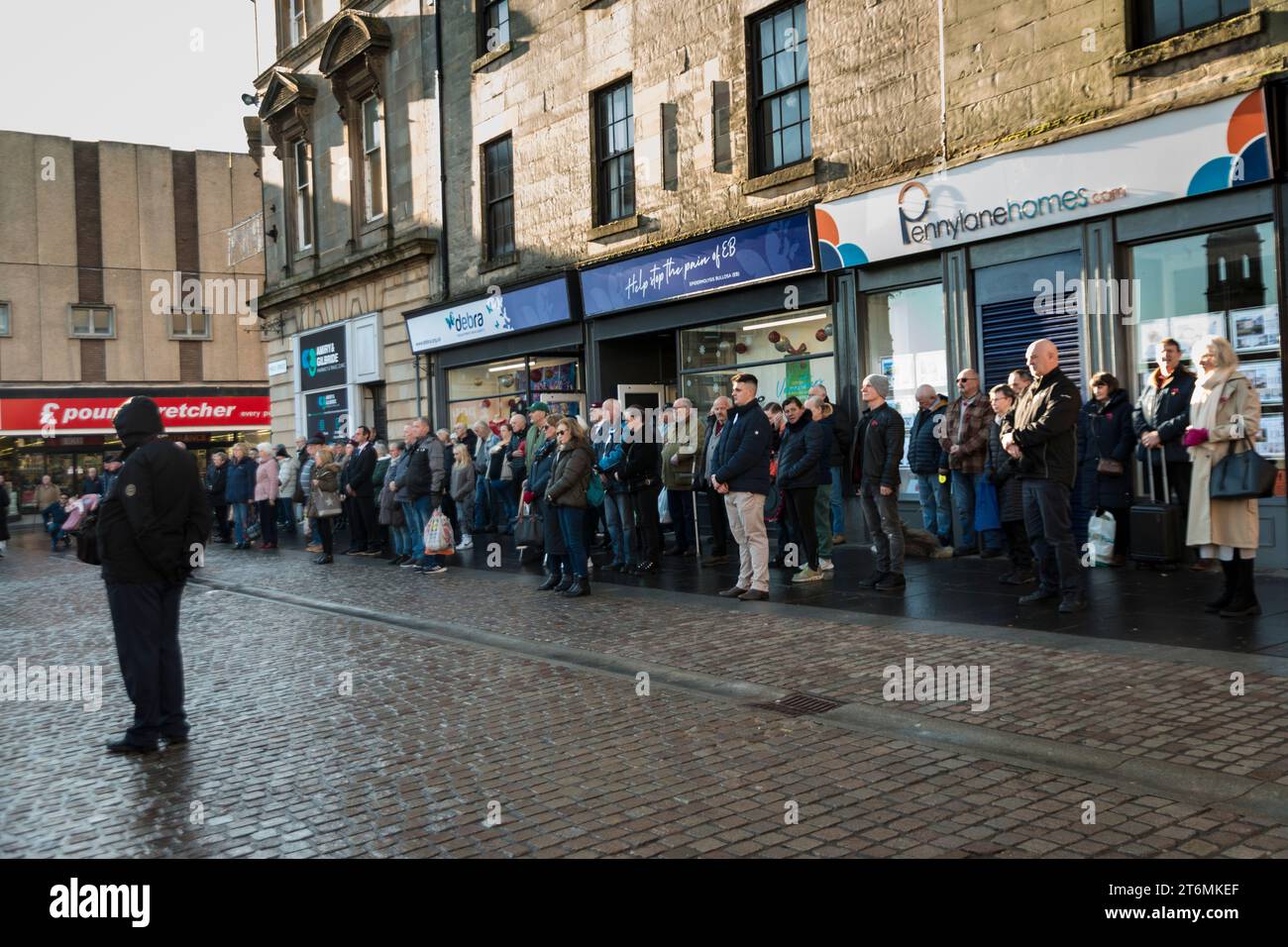 Paisley Cenotaph Remembrance Day Novemeber 11th 2023 Stock Photo - Alamy