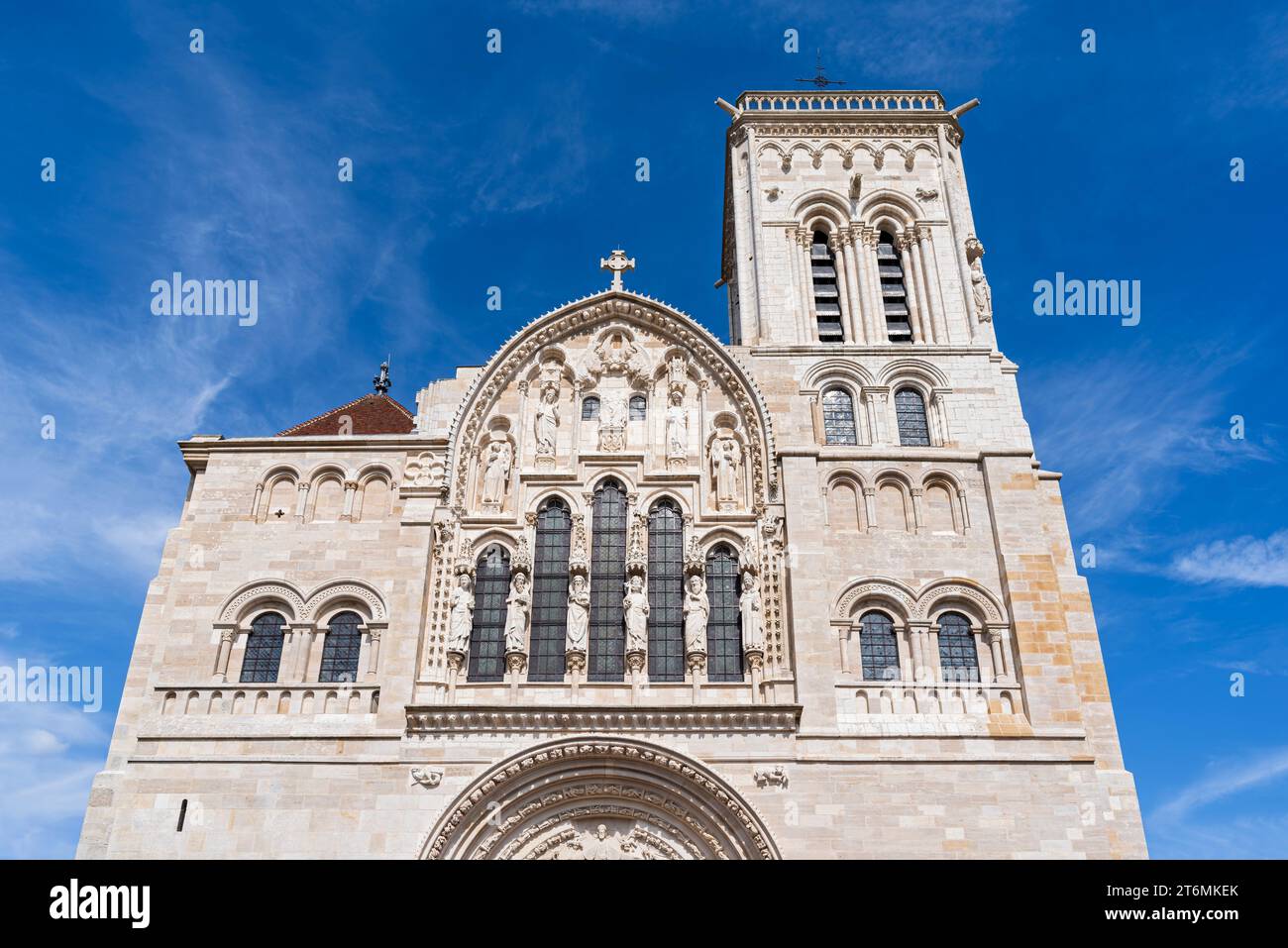 upper exterior of basilica of saint mary magdelene former benedictine ...