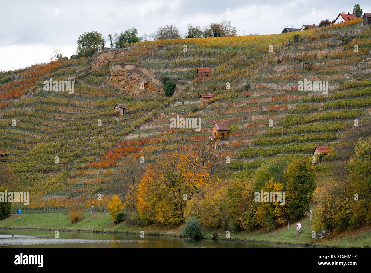 Bad Cannstatt Stuttgart.Hofener Strasse, Munster Power Station, river ...