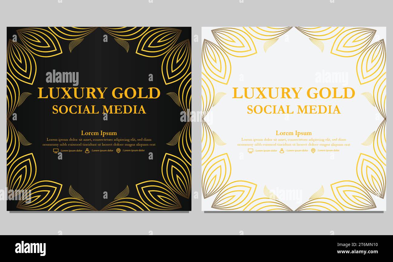 Luxury gold template Stock Vector Images - Alamy