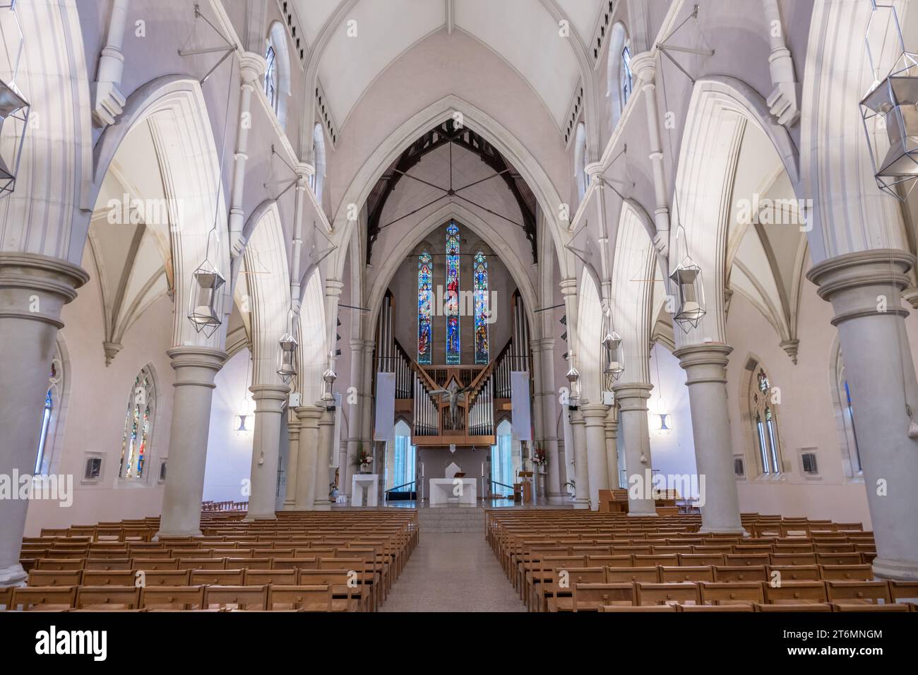 Interior of Cathedral of St Stephen in Brisbane, Australia Stock Photo ...