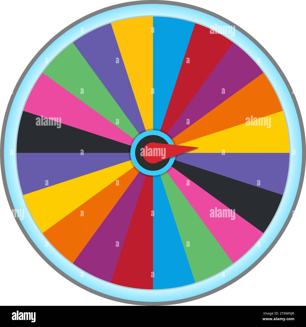 Blank wheel of fortune 12 slots icon. Clipart image isolated on white ...