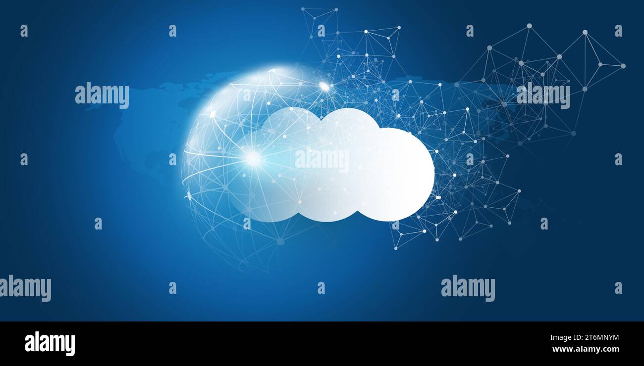 Cloud Computing Design Concept - Digital Connections, Technology ...