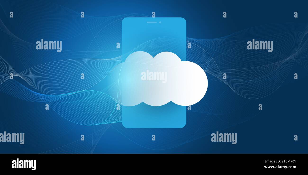 Cloud Computing Design Concept - Digital Connections, Technology ...