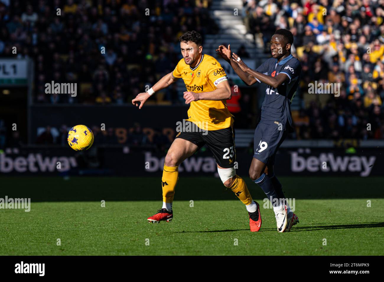 11th November 2023; Molineux Stadium, Wolverhampton, West Midlands ...