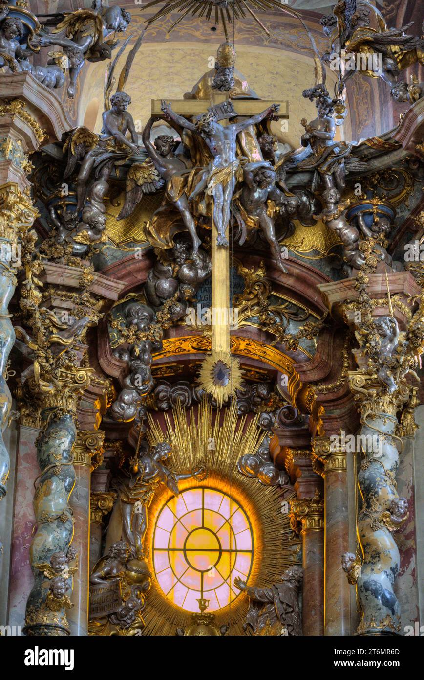 Interior, Created by the Asam Brothers, Asam Kirche (Church), 1733 ...