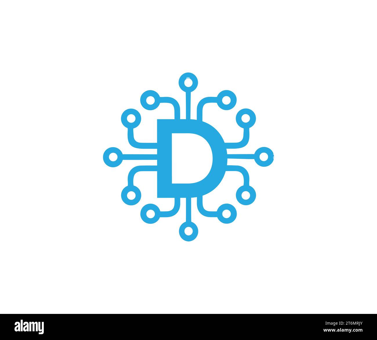 D data logo design vector Stock Vector Image & Art - Alamy