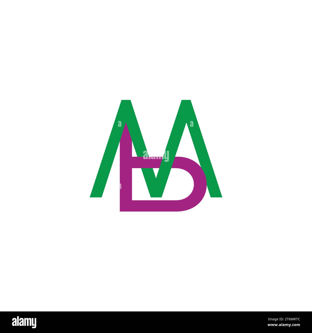 letter mb linked colorful simple logo vector Stock Vector Image & Art ...