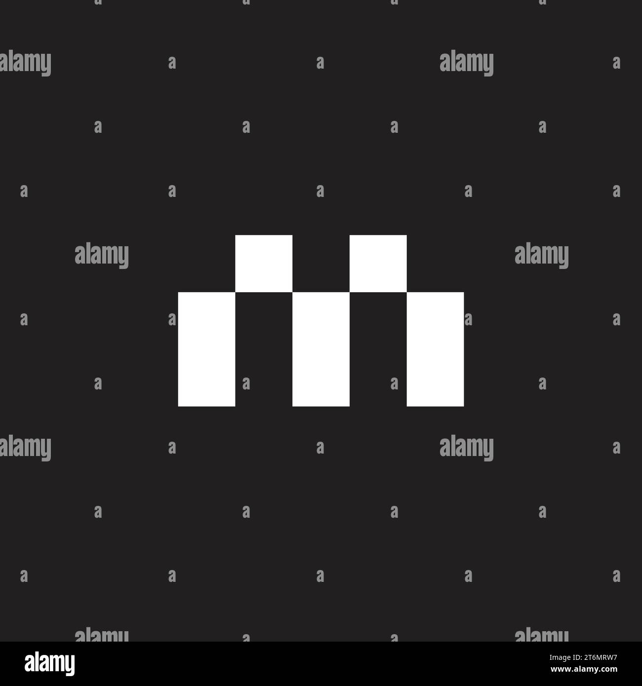 letter m simple squares geometric logo vector Stock Vector Image & Art ...