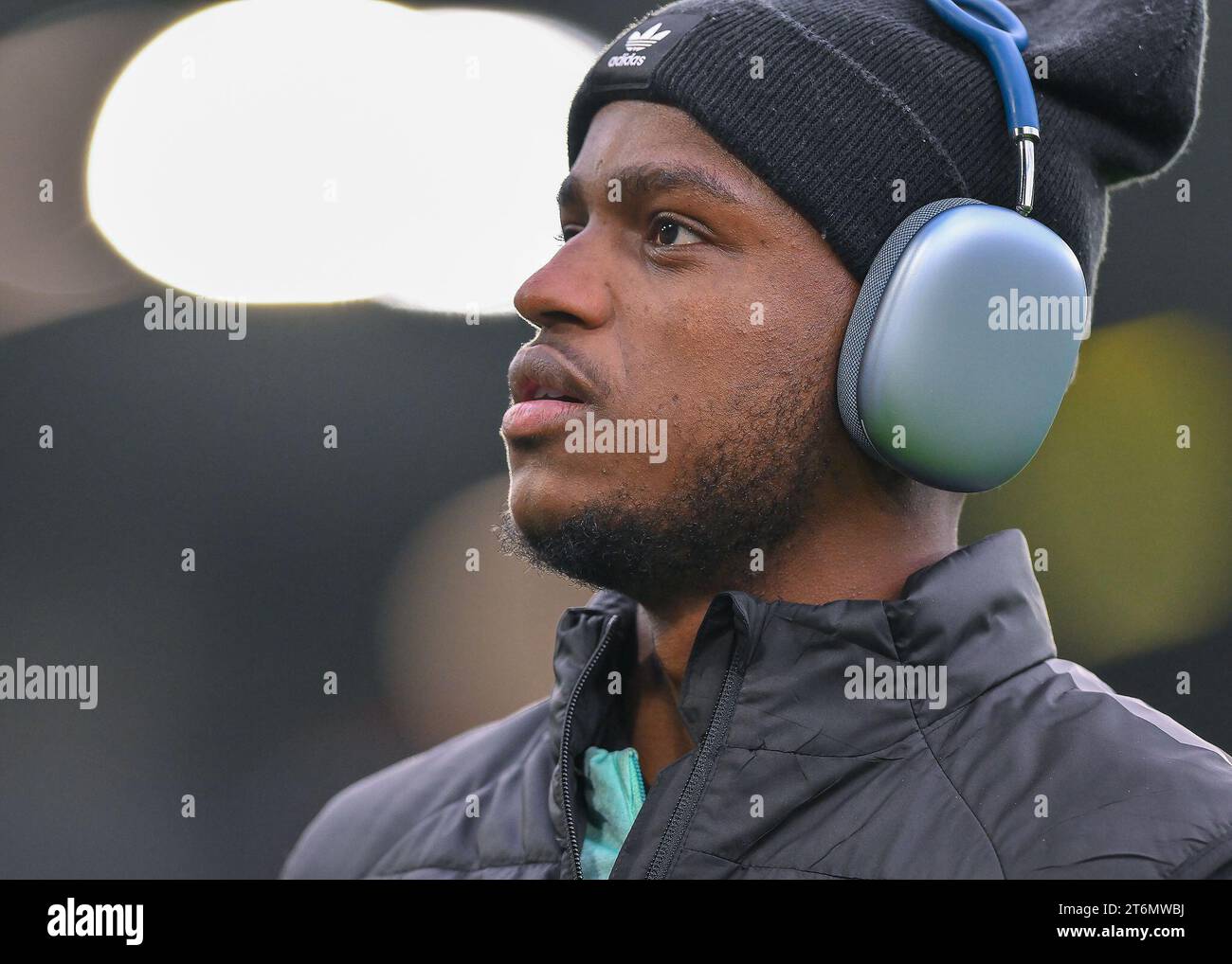 Bali Mumba #2 of Plymouth Argyle arrives during the Sky Bet ...