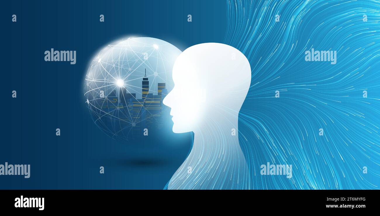 Blue 3D Machine Learning, Artificial Intelligence and Neural Networking ...