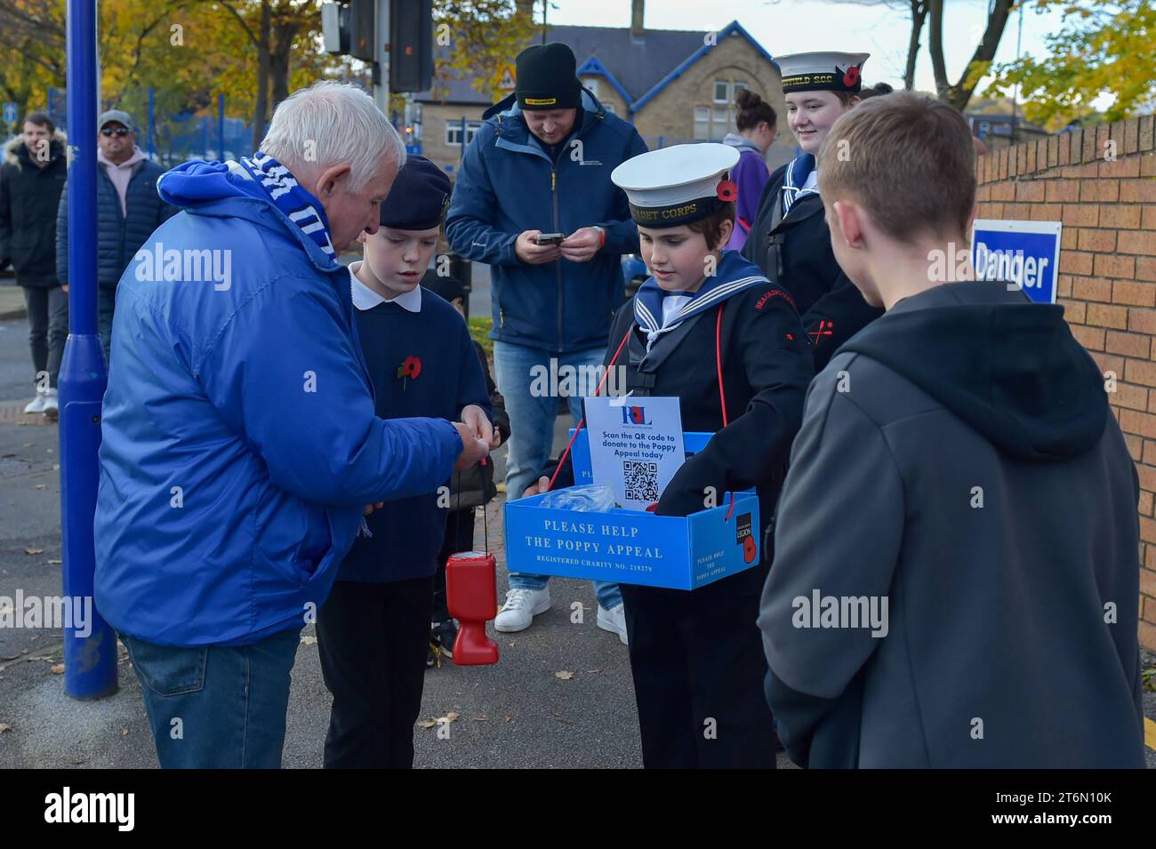 Poppy Sellers outside the ground ahead of the Sky Bet Championship ...