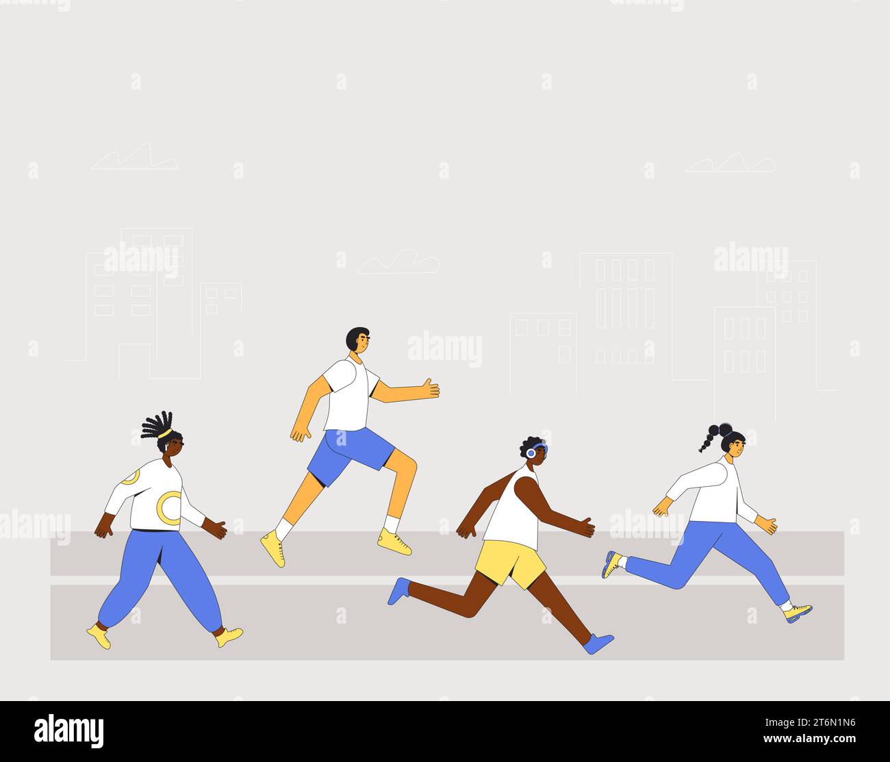 Athletic preparation Stock Vector Images - Alamy