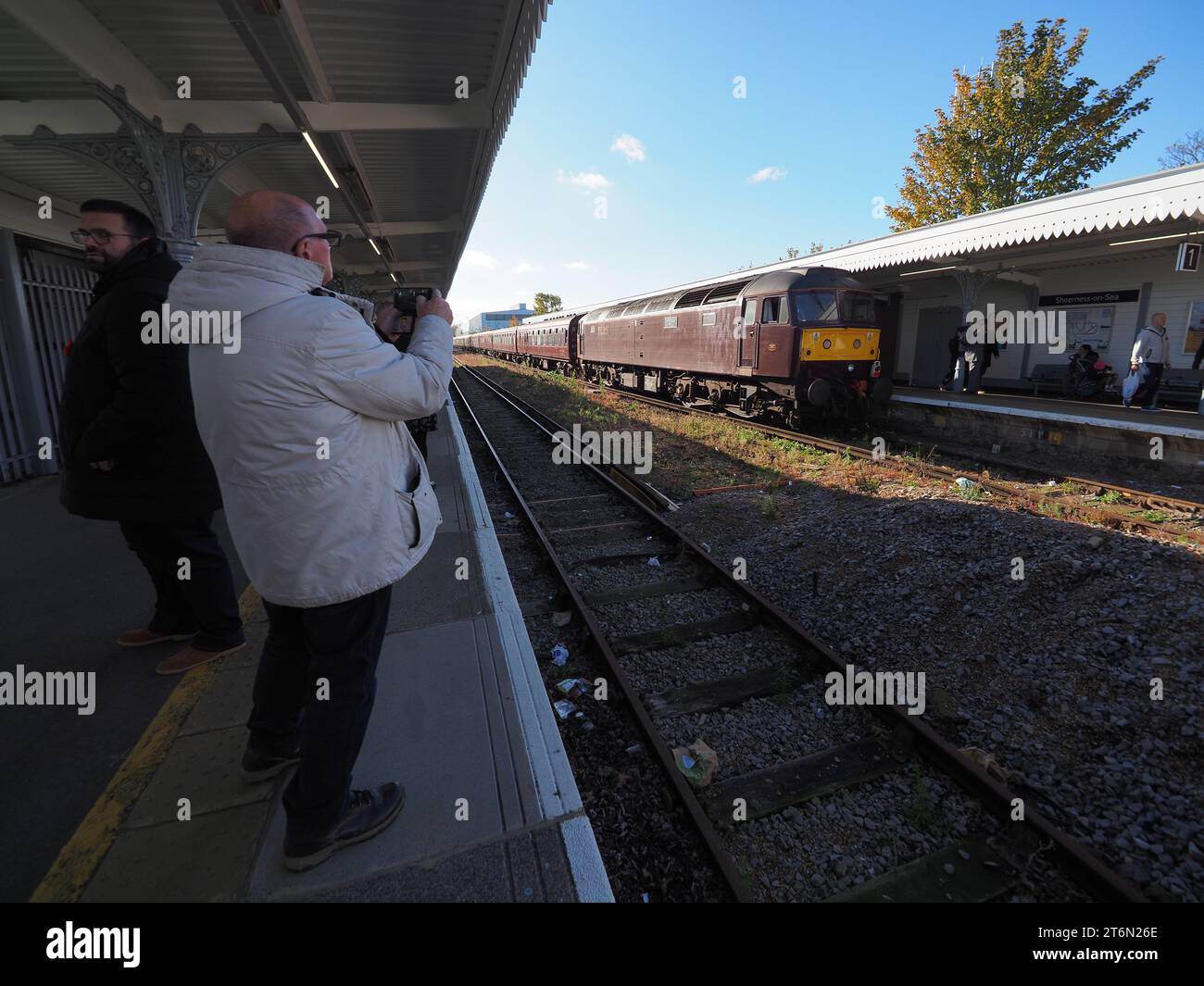 Sheerness, Kent, UK. 11th Nov, 2023. A special Armistice Day steam ...