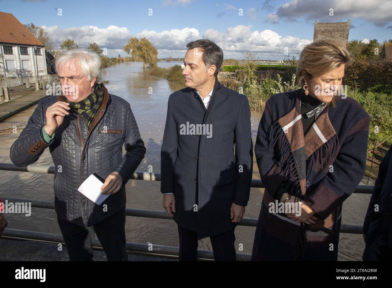 West-Flanders province governor Carl Decaluwe, Prime Minister Alexander ...