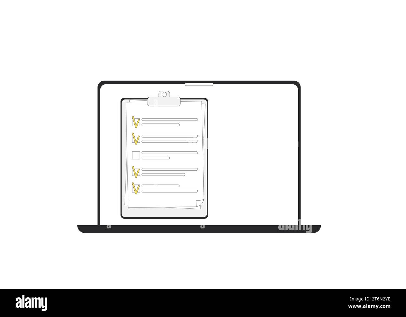 Survey concept isolated on a white background. Quality test. Client ...