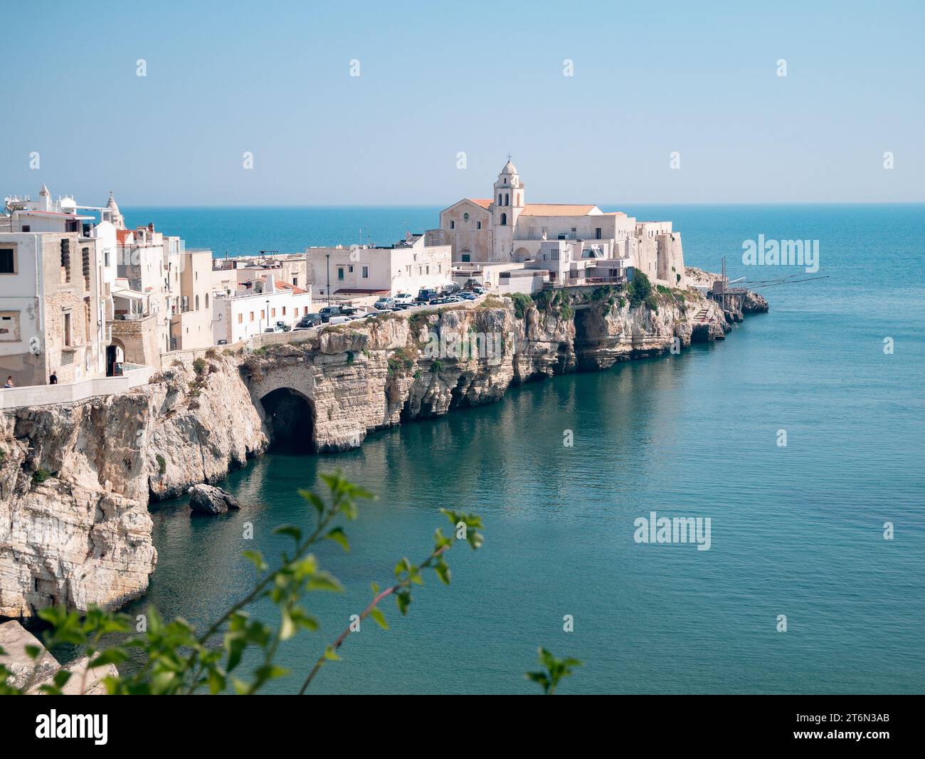 Vieste, Italy - 25 August 2023: panorama of Vieste promenade Stock ...