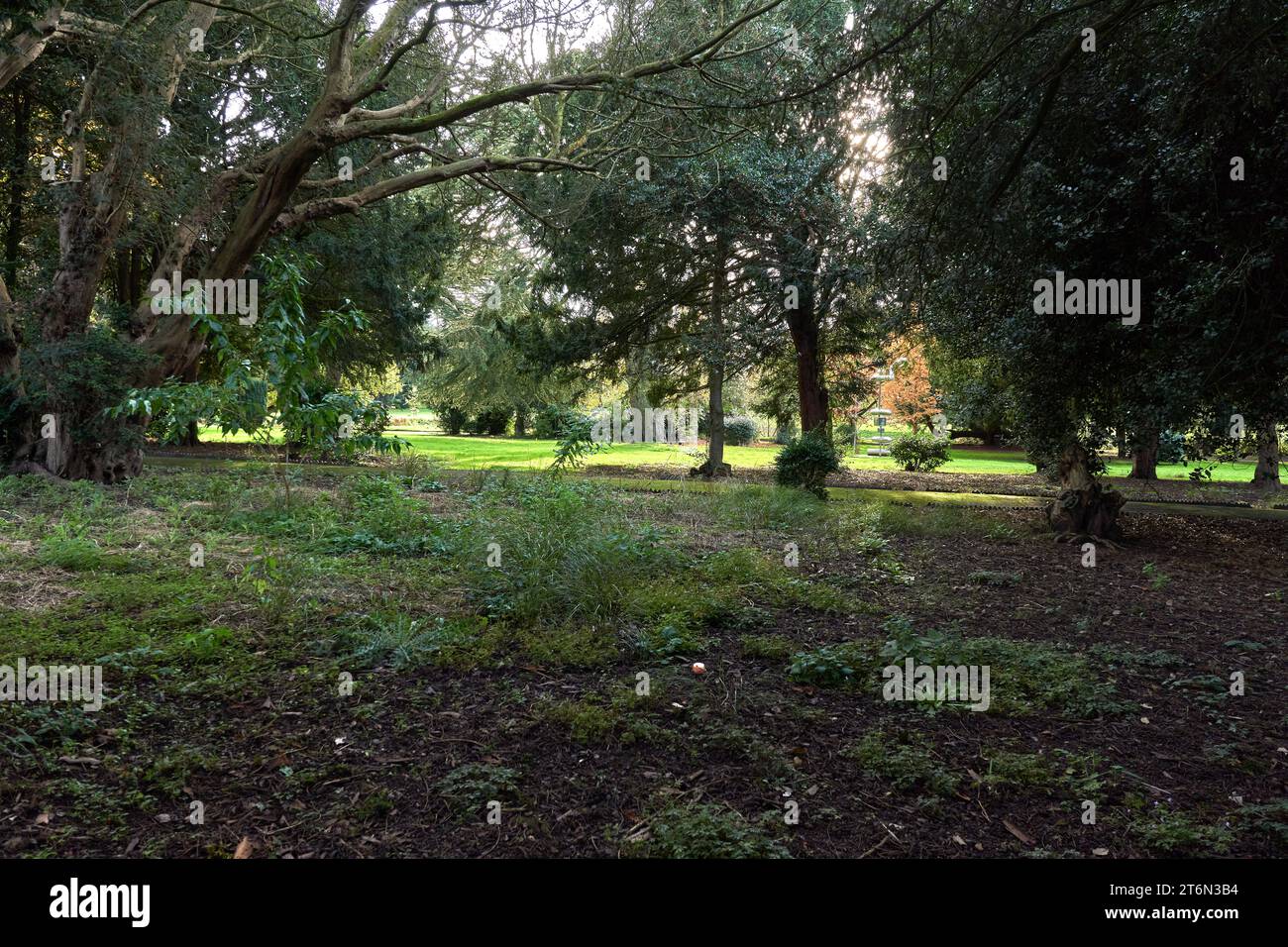 Public park in Melton Mowbray, UK Stock Photo - Alamy