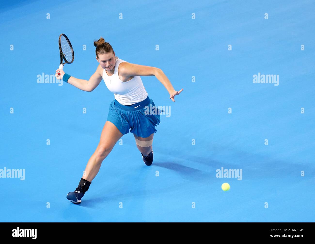 Sweden's Kajsa Rinaldo Persson in action against Great Britain's Jodie ...