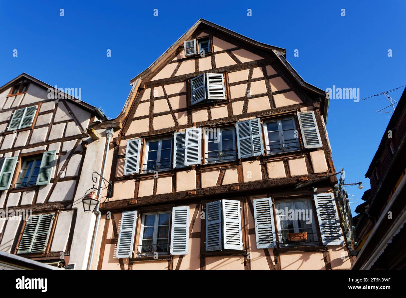 detailed view at french city Colmar at autumn time, pictures taken ...