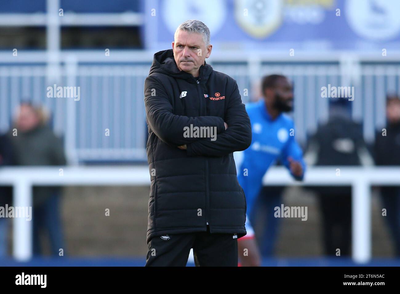 Hartlepool United Manager John Askey during the Vanarama National ...
