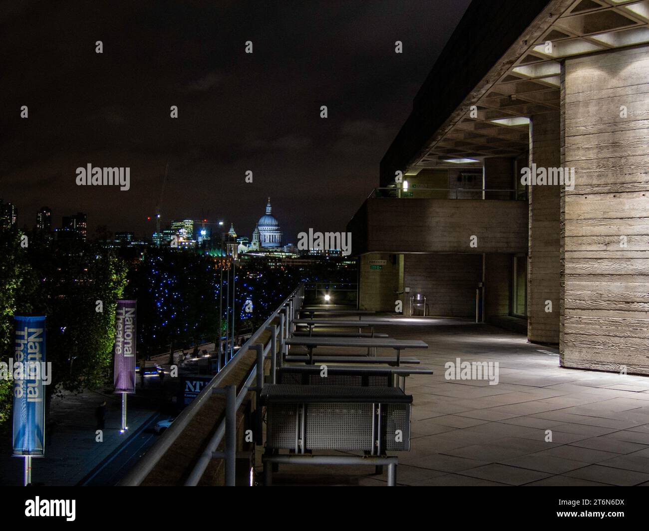 The National Theatre on the South Bank, Waterloo, London, England Stock ...