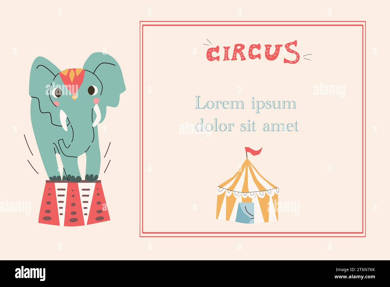 Elephant invitation hi-res stock photography and images - Alamy