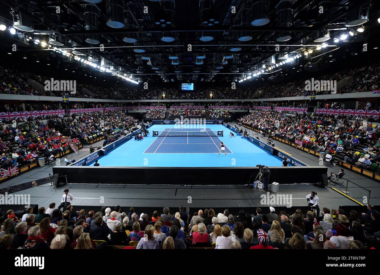 Sweden's Kajsa Rinaldo Persson in action against Great Britain's Jodie ...