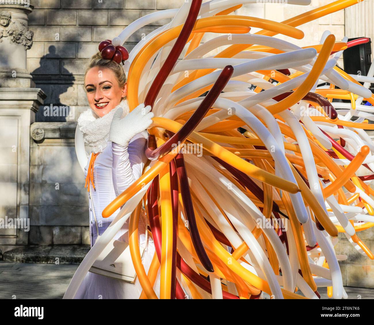 London, UK 11th Nov 2023. Troups, military and civil participants as ...