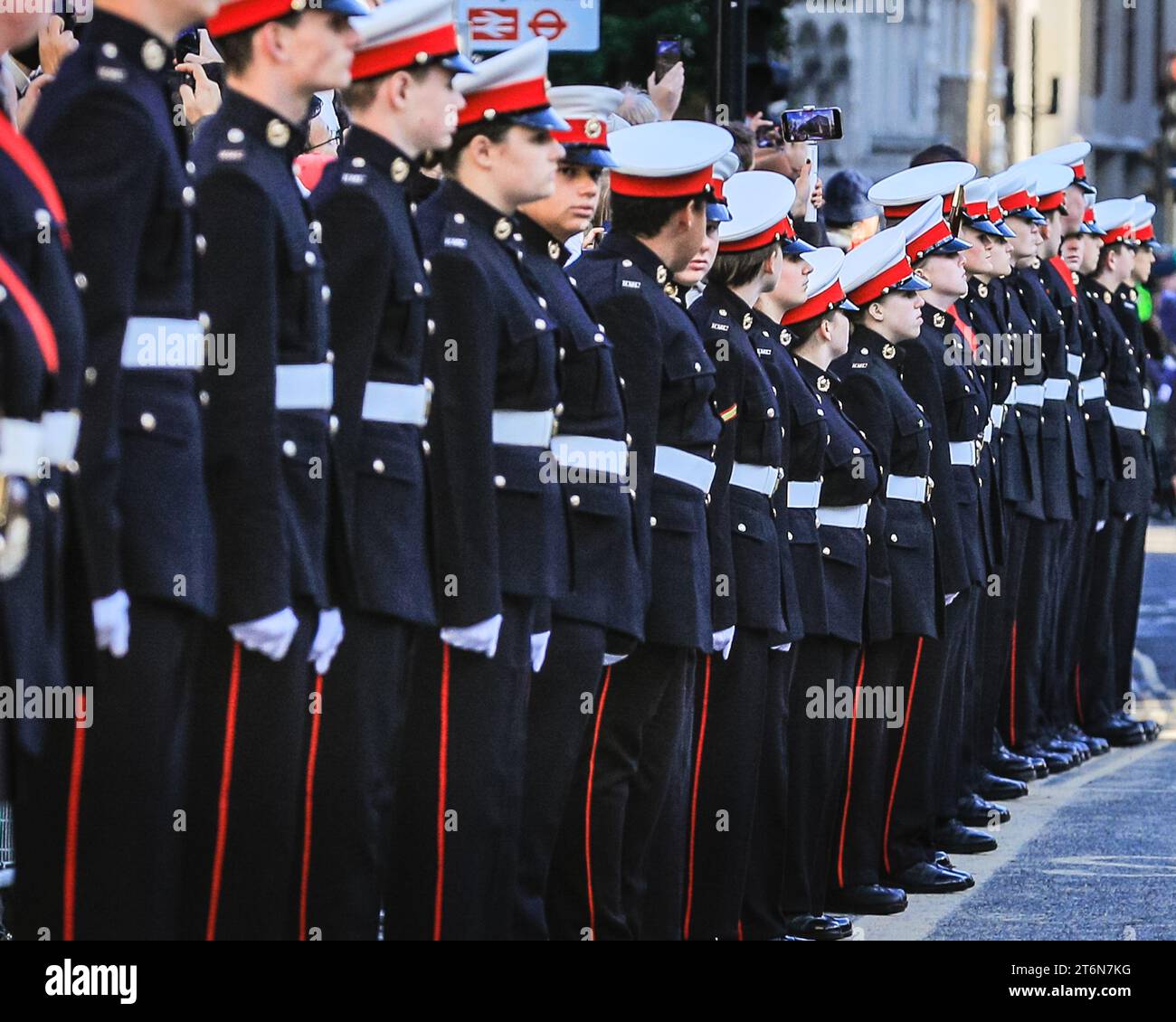 London, UK 11th Nov 2023. Soldiers line up as the Lord Mayor's State ...