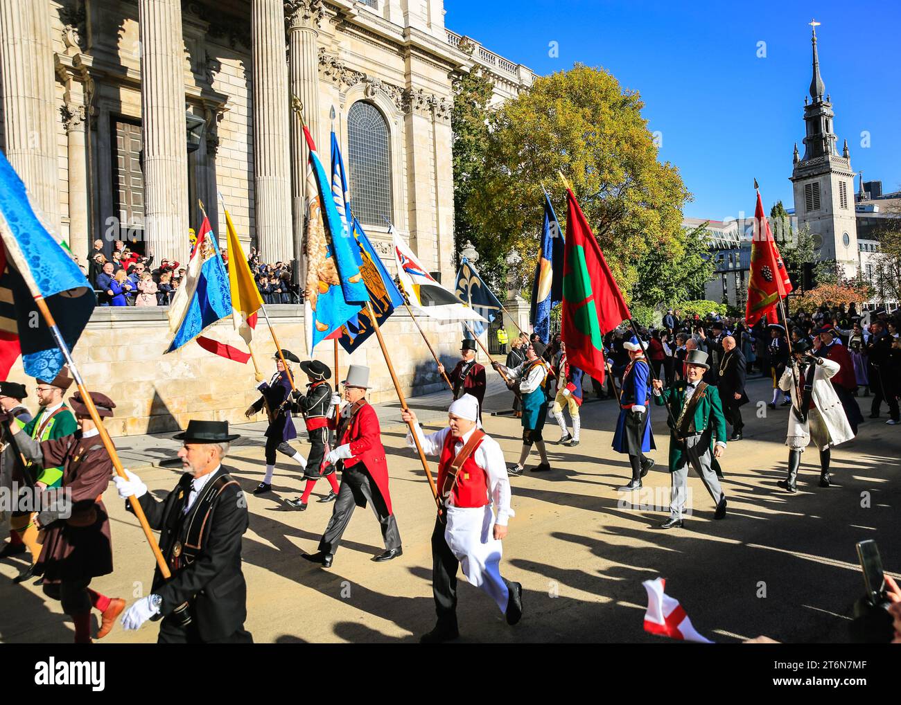London, UK 11th Nov 2023. Military and civil participants as the parade ...