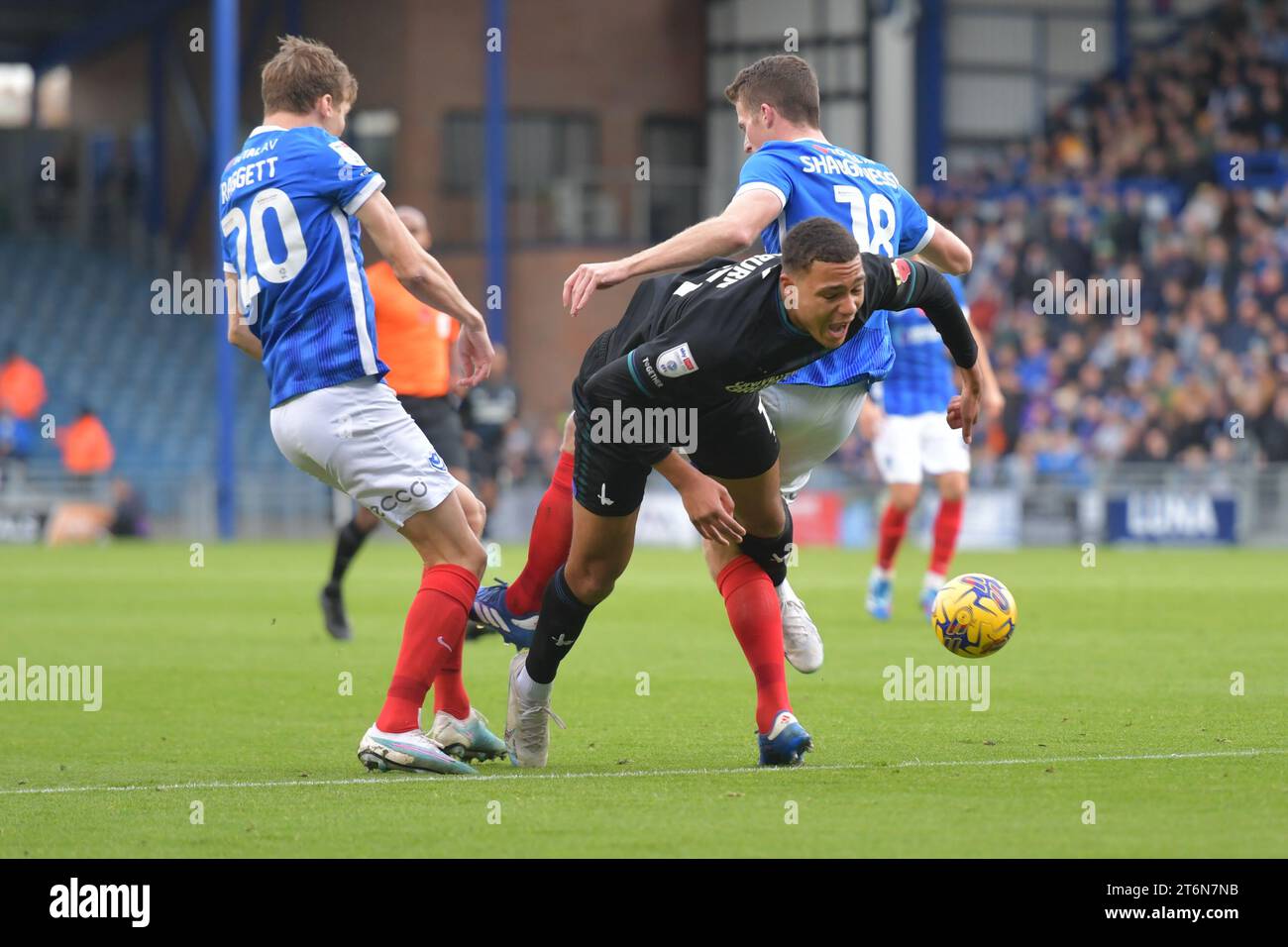 Portsmouth, England. 11th Nov 2023. Miles Leaburn of Charlton Athletic ...