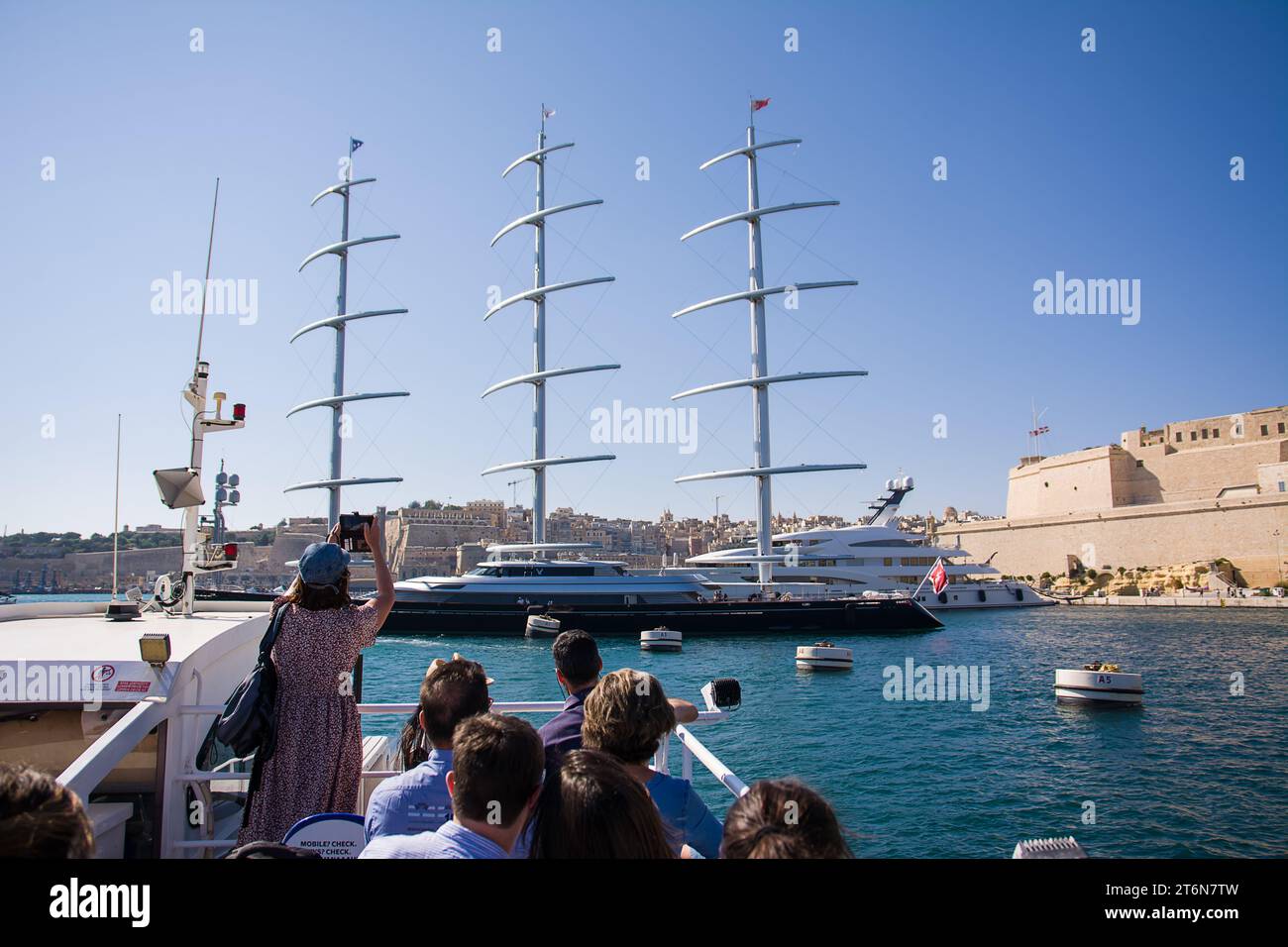 Vittoriosa, Malta - 17 June 2023: The famous sailing ship 'Maltese ...