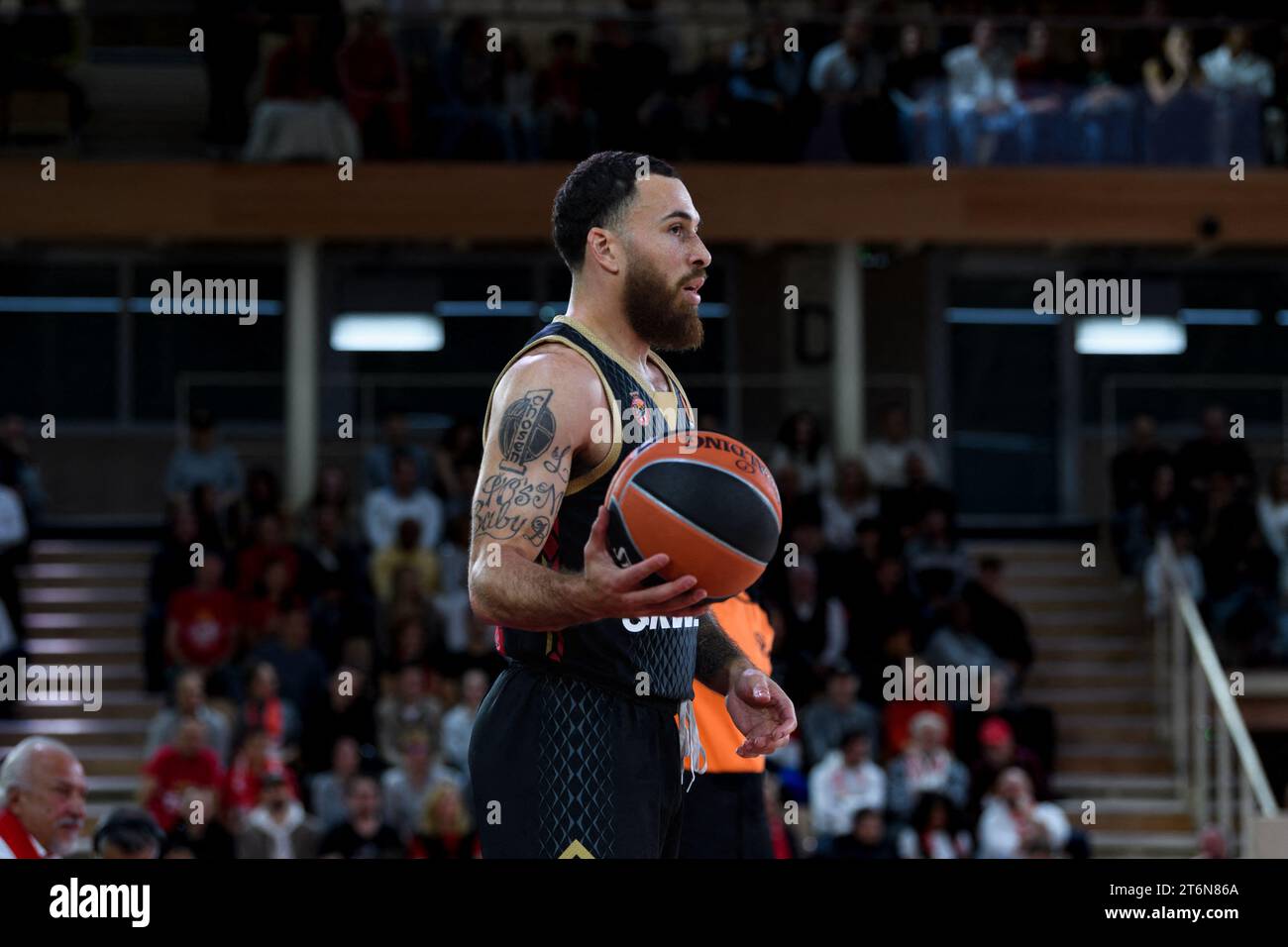 Monaco player #55 Mike James is seen in action during day 7 of the ...