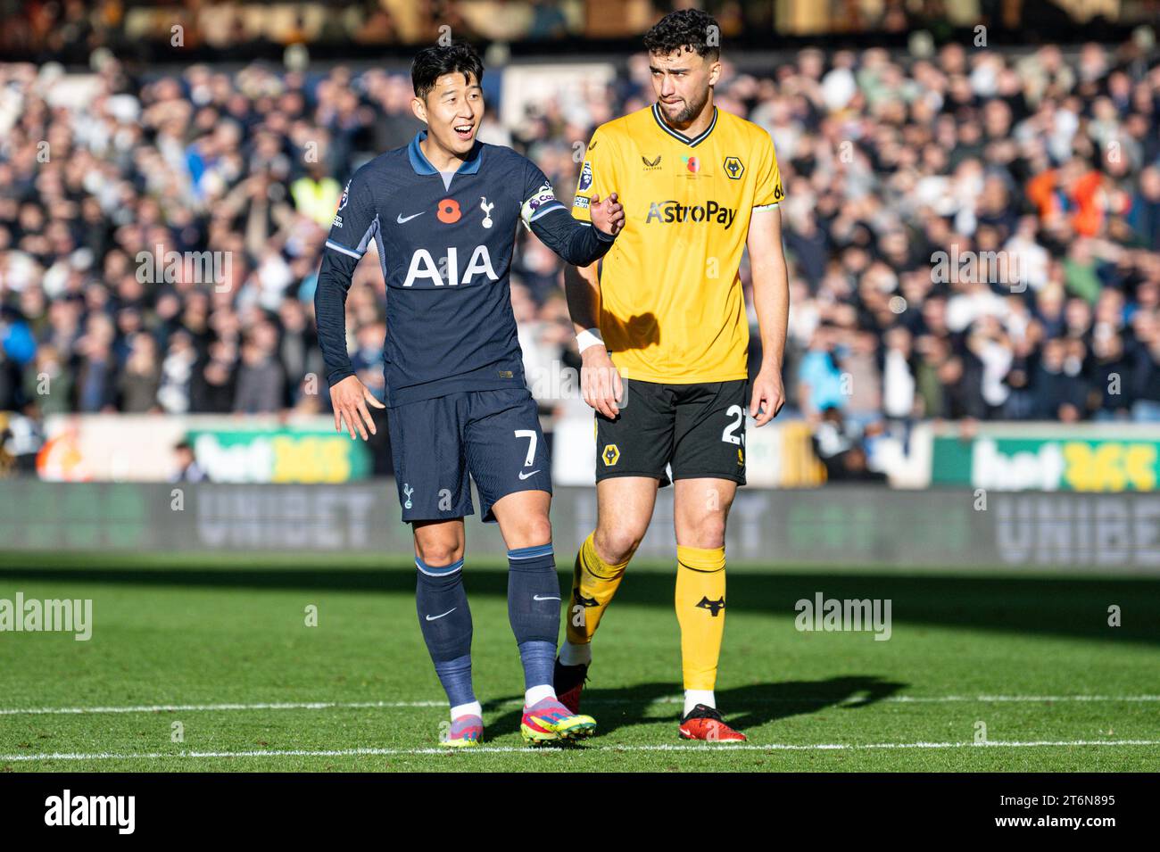 11th November 2023; Molineux Stadium, Wolverhampton, West Midlands ...