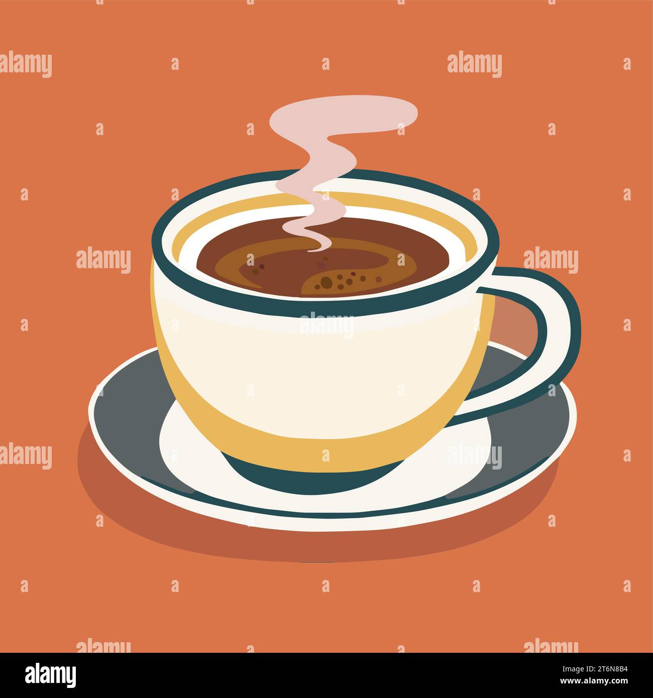 Cup of Coffee, vector illustration Stock Vector Image & Art - Alamy