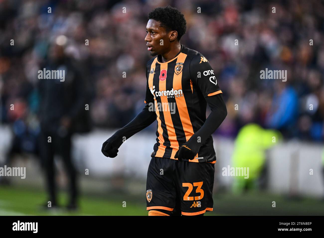 Jaden Philogene-Bidace #23 of Hull City during the Sky Bet Championship ...