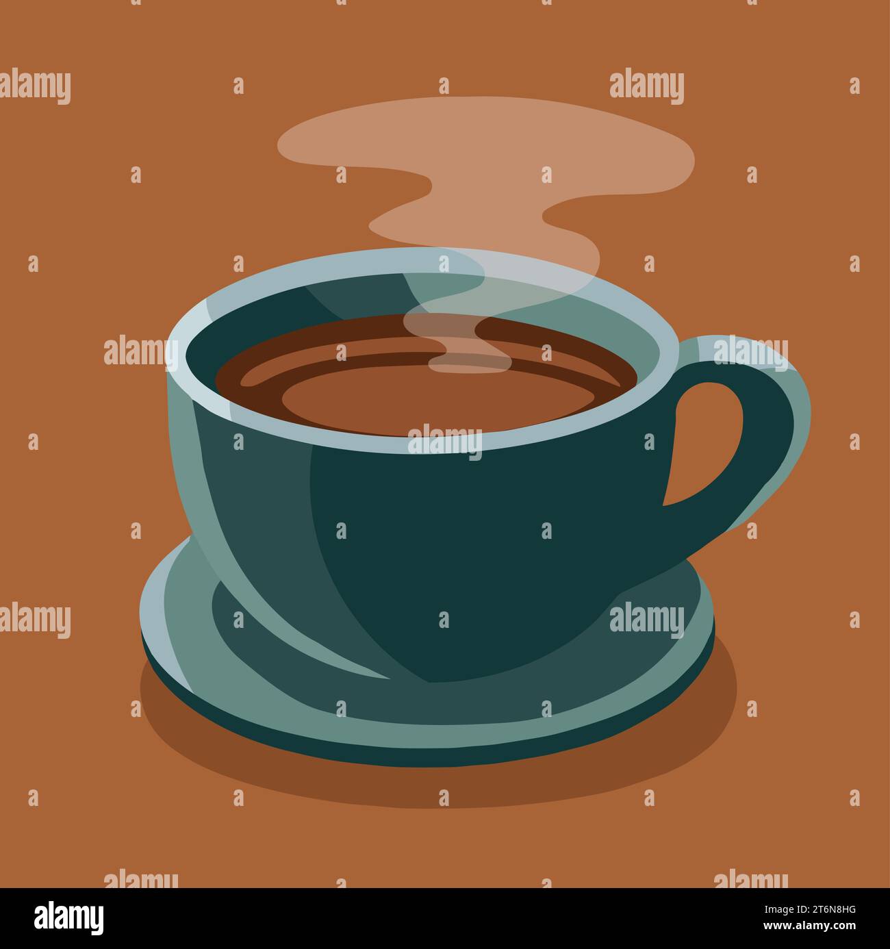 Cup of Coffee, vector illustration Stock Vector Image & Art - Alamy