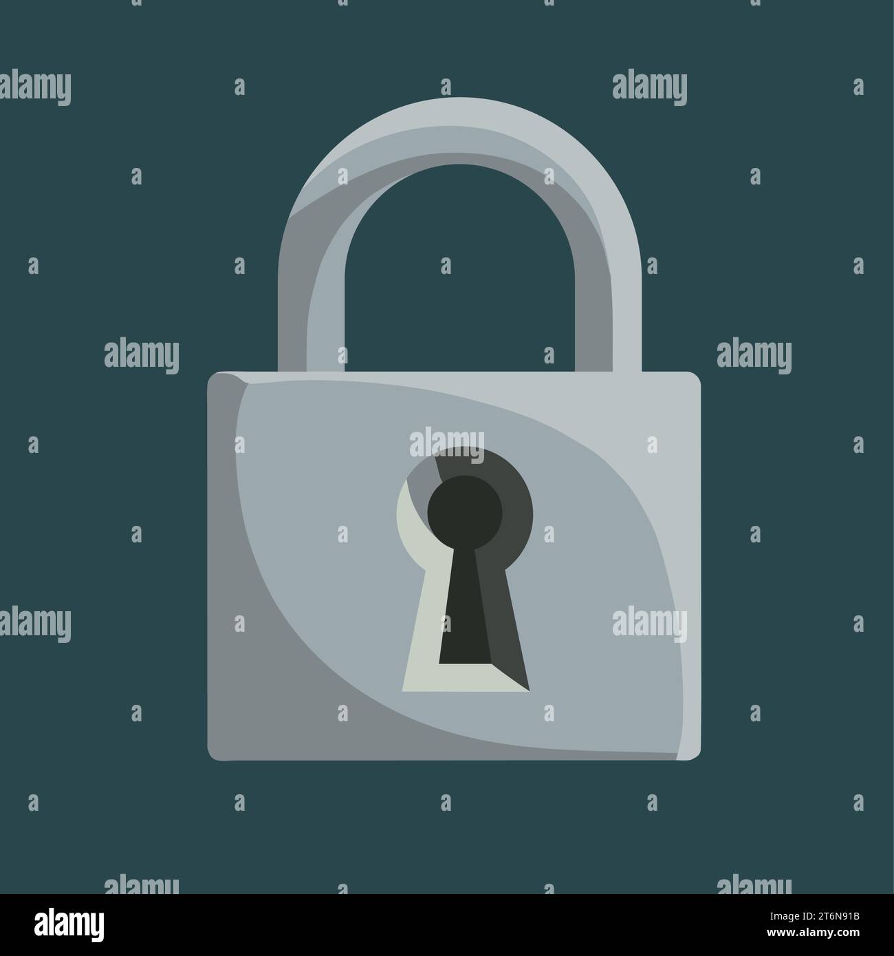 Padlock, locked, vector illustration Stock Vector Image & Art - Alamy