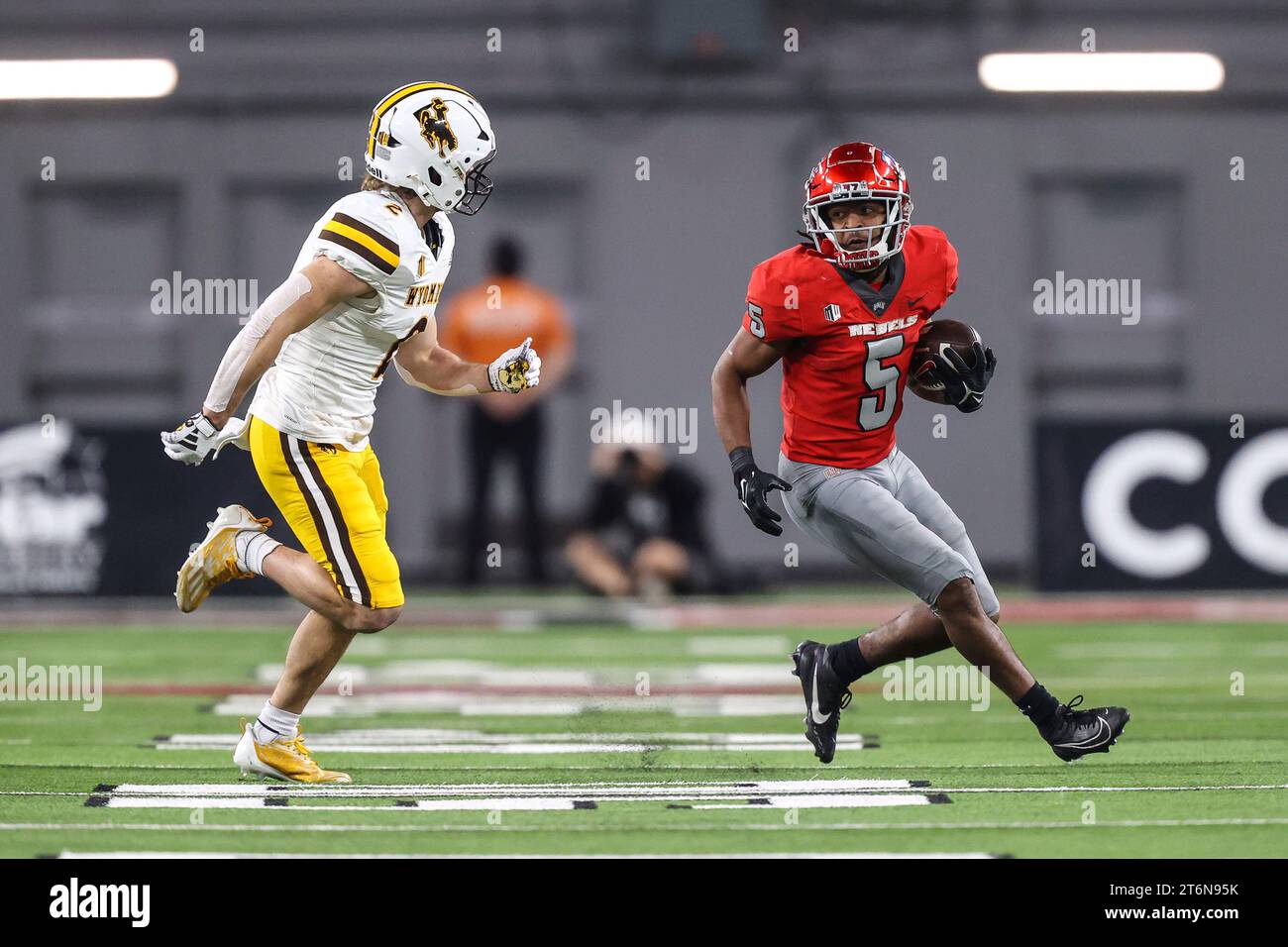 November 10, 2023: UNLV Rebels running back Vincent Davis Jr. (5) runs ...