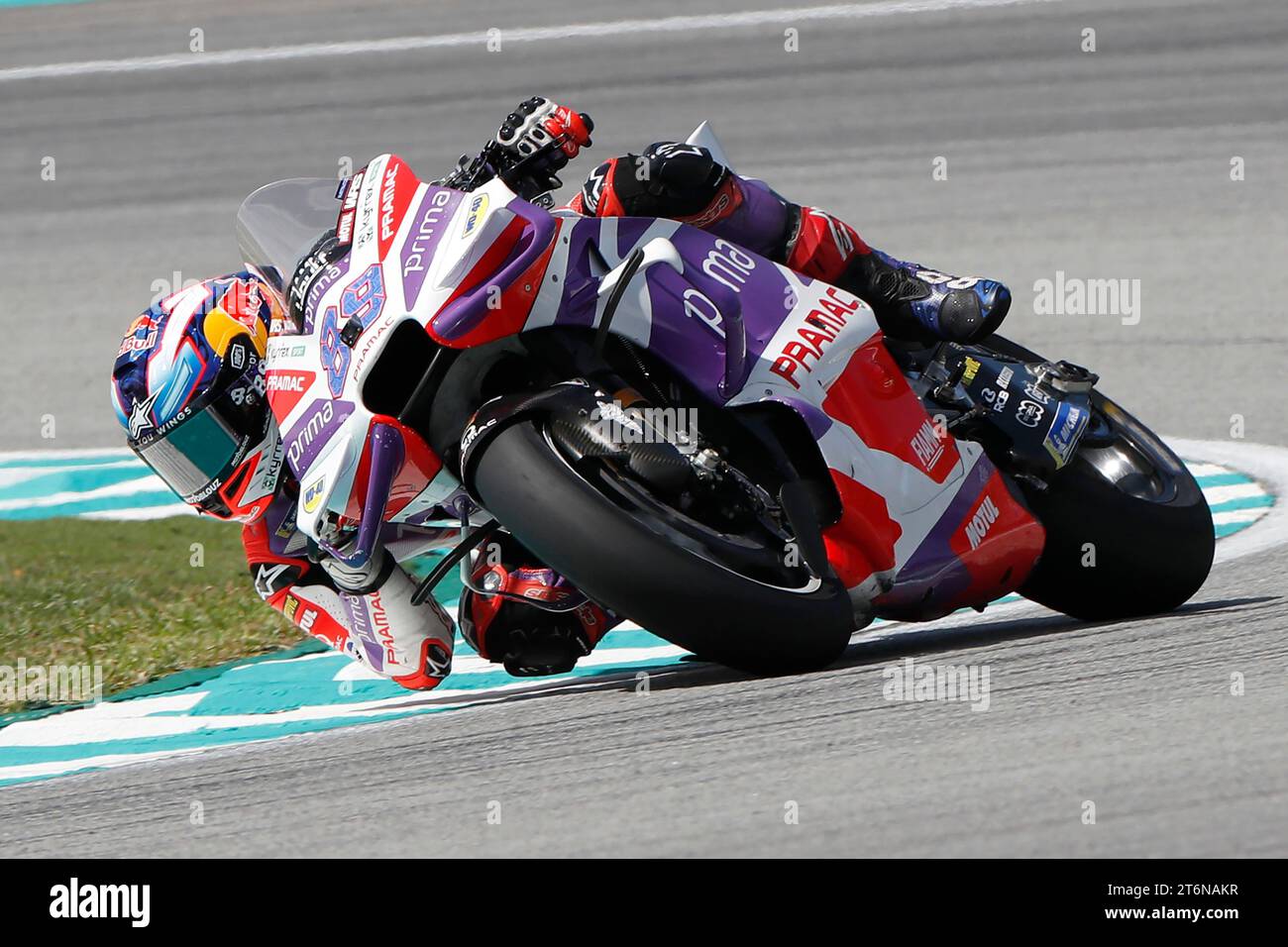 Spanish rider Jorge Martin of Prima Pramac Racing in action during the ...