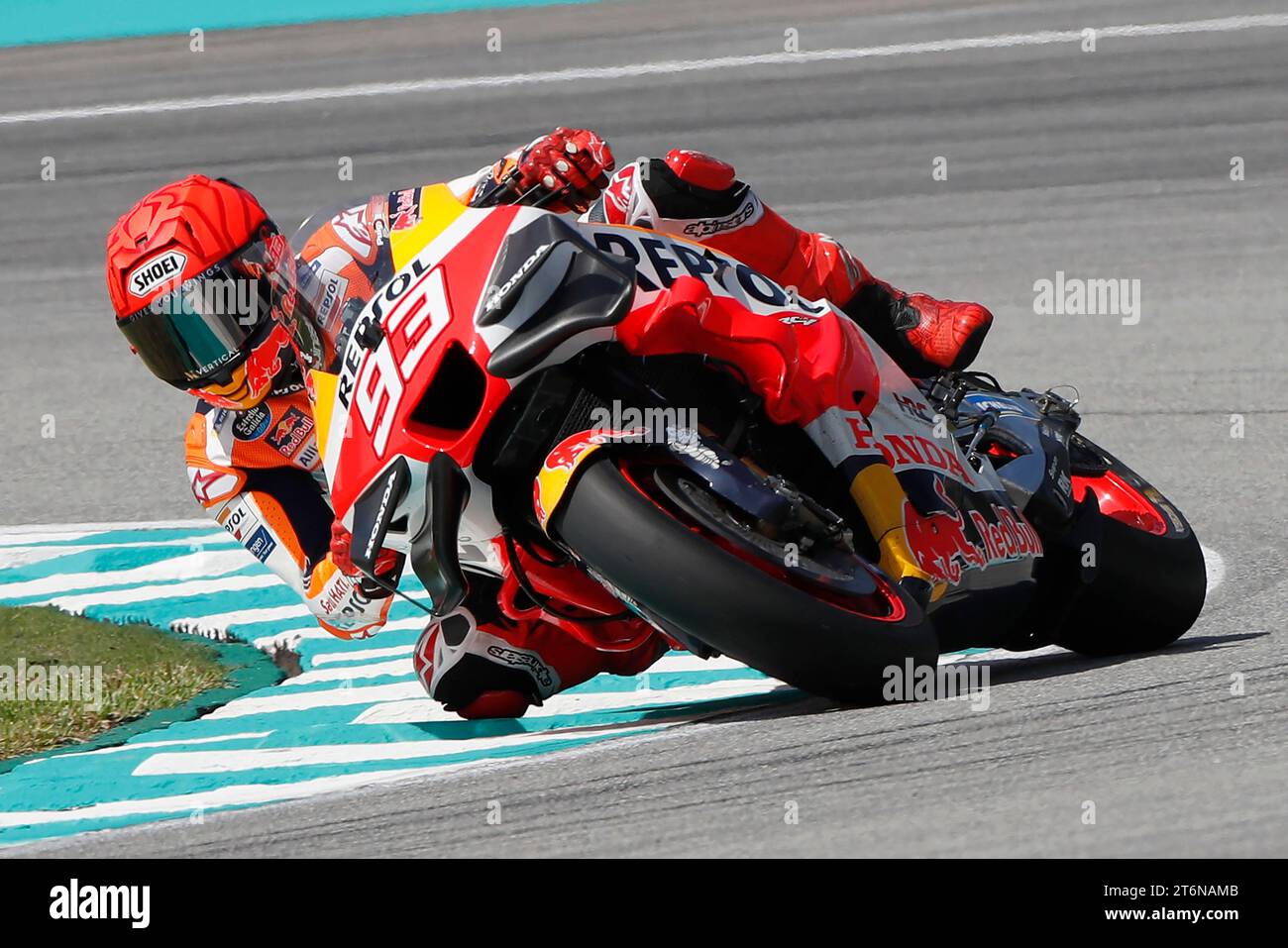 Spanish rider Marc Marquez of Repsol Honda Team in action during the ...