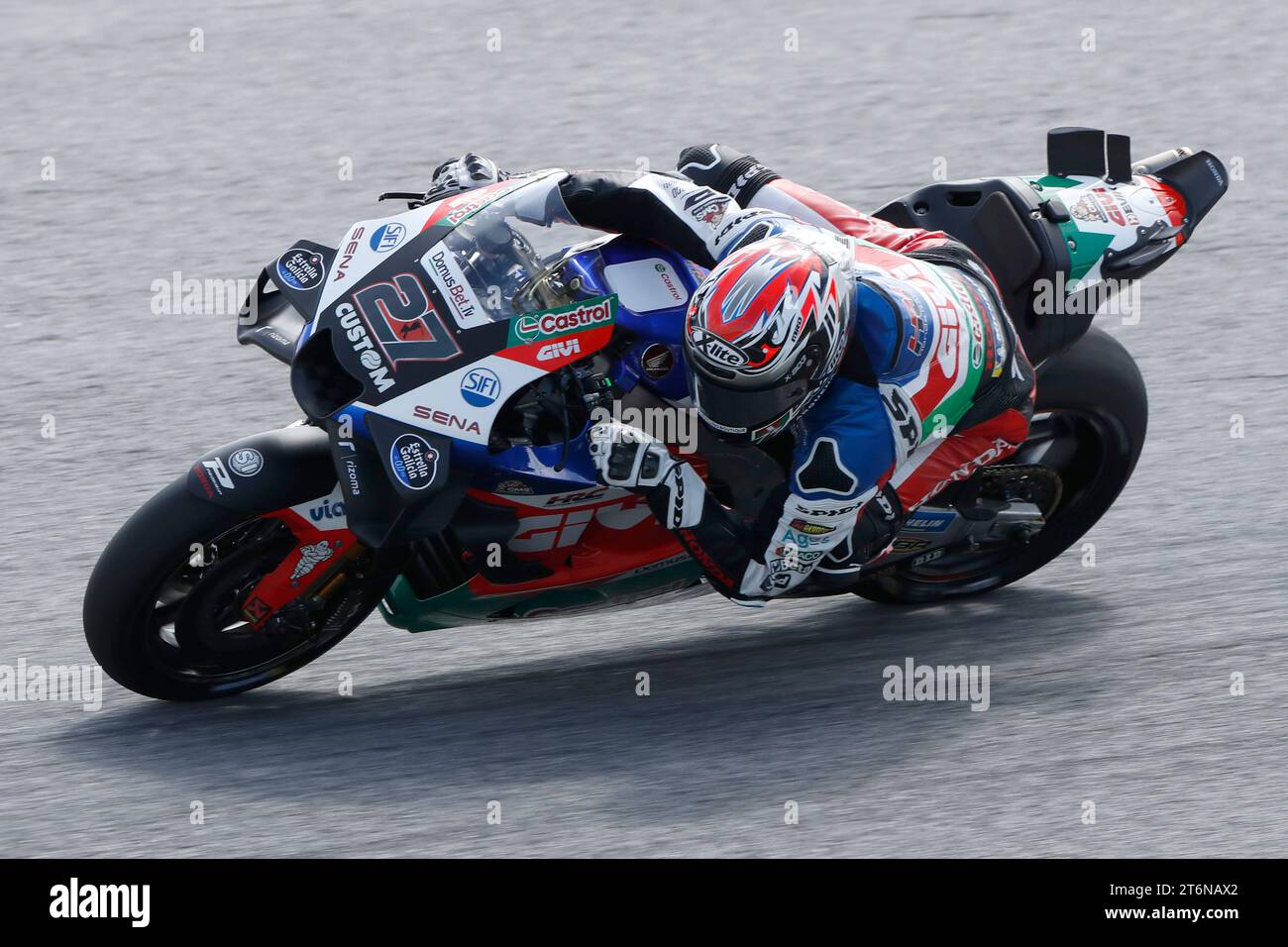 Spanish rider Iker Lecuona of LCR Honda in action during the MotoGP ...