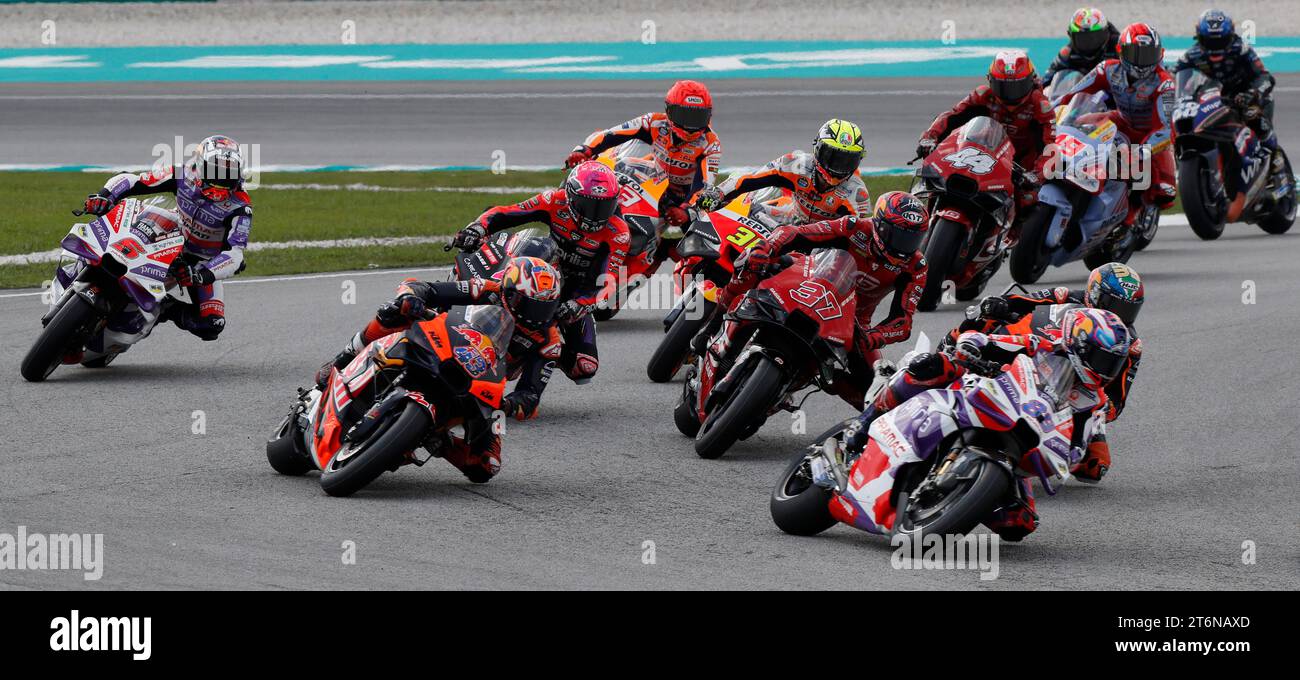 Portuguese rider Miguel Oliveira of CryptoDATA RNF MotoGP Team leads ...