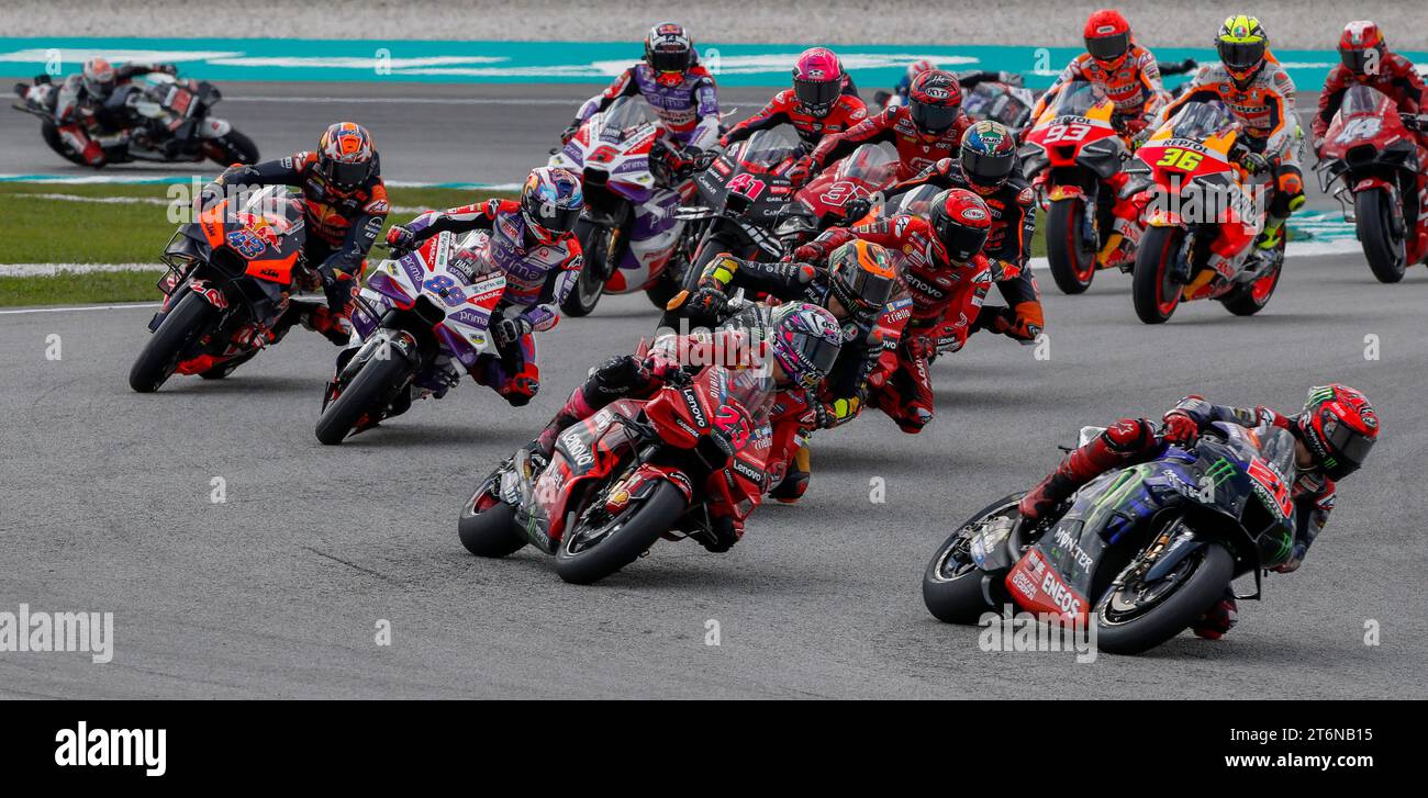 French rider Fabio Quartararo of Monster Energy Yamaha MotoGP leads the ...