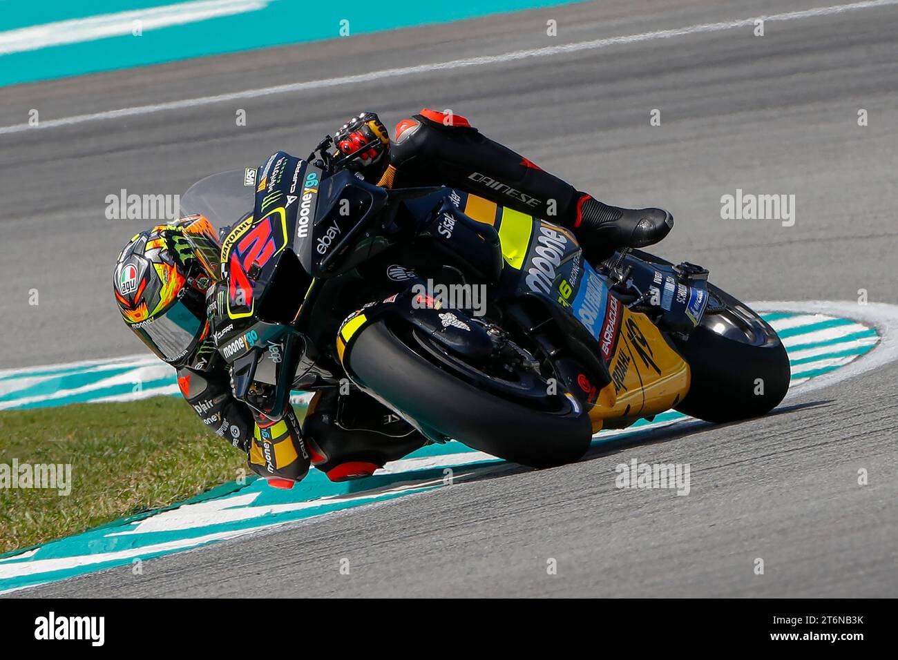 Italian rider Marco Bezzecchi of Mooney VR46 Racing Team in action ...